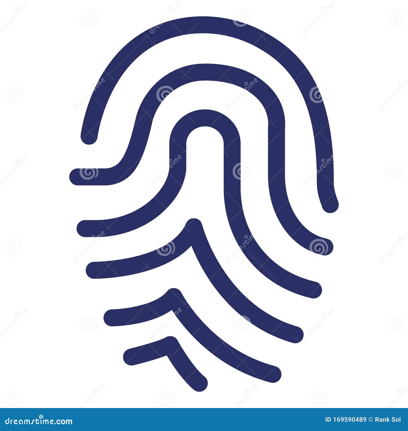 Biometric, Fingerprint Isolated Vector Icon Which Can Easily Modify or ...
