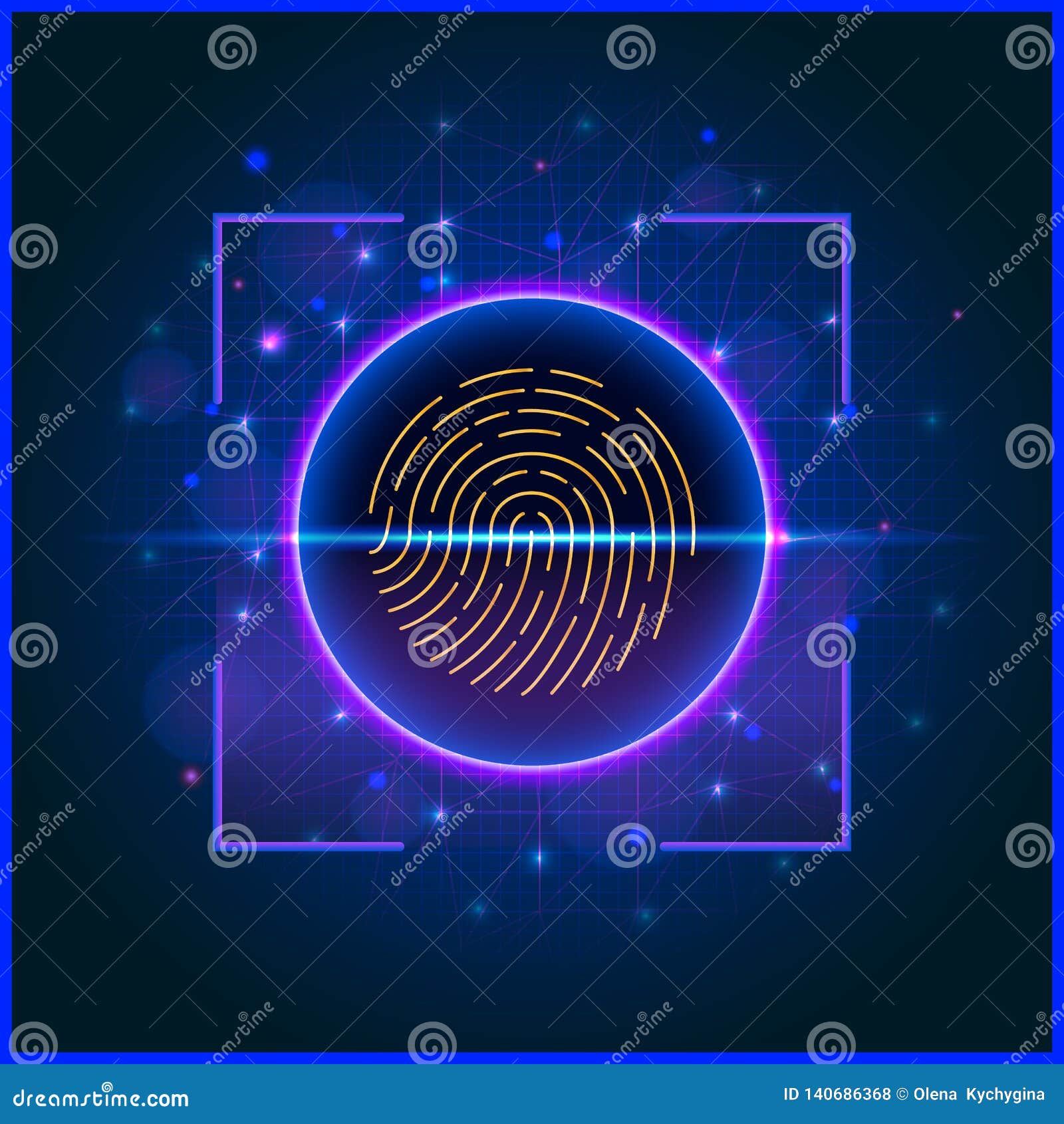 Biometric Fingerprint Scan for Access To Protected Digital Data. Cyber ... Biometric Fingerprint Scan for Access To Protected Digital Data. Cyber ...