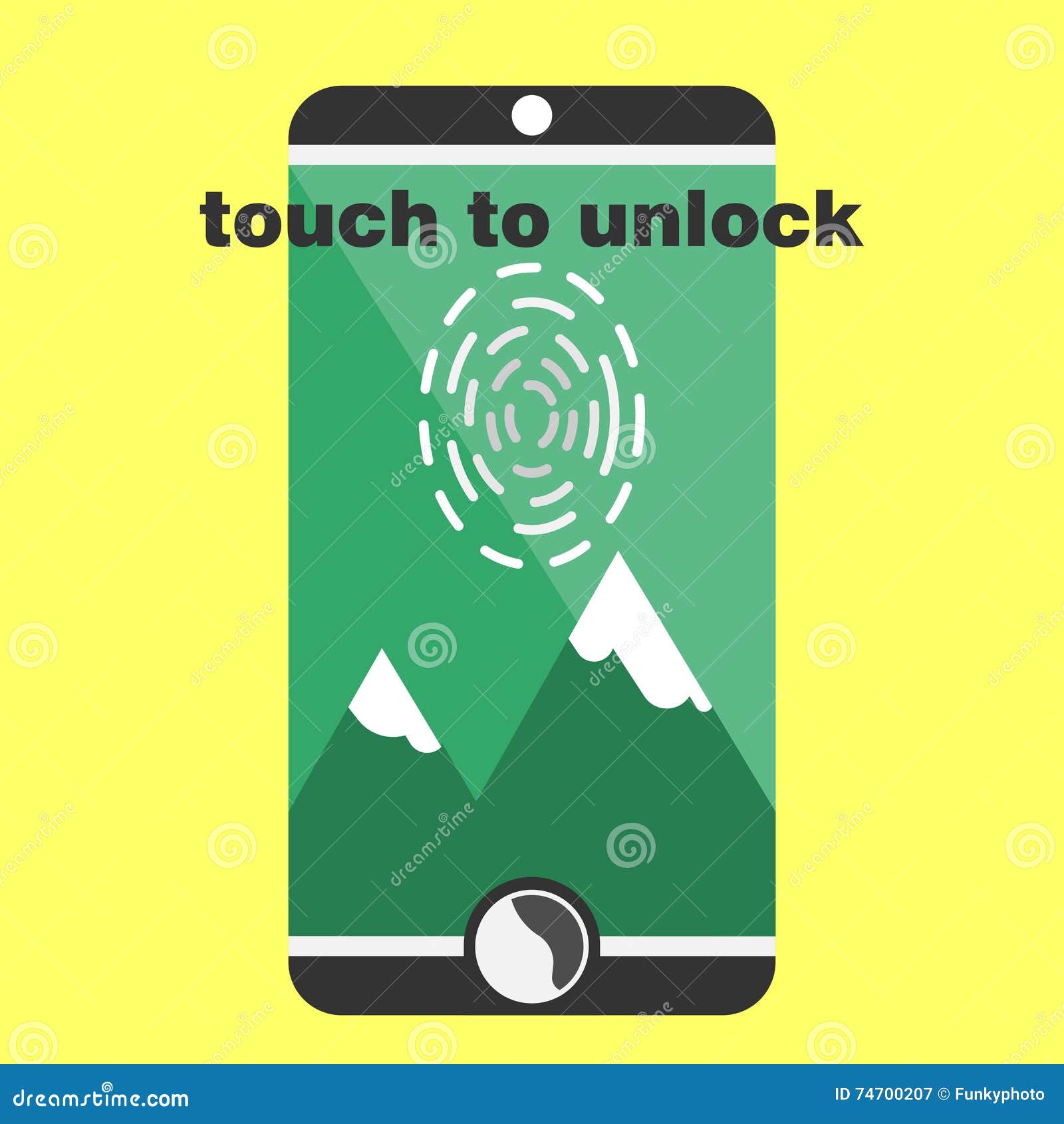Fingerprint Scaner Simple App Icon, Authentication Symbol, Digital ... Fingerprint Scaner Simple App Icon, Authentication Symbol, Digital ...