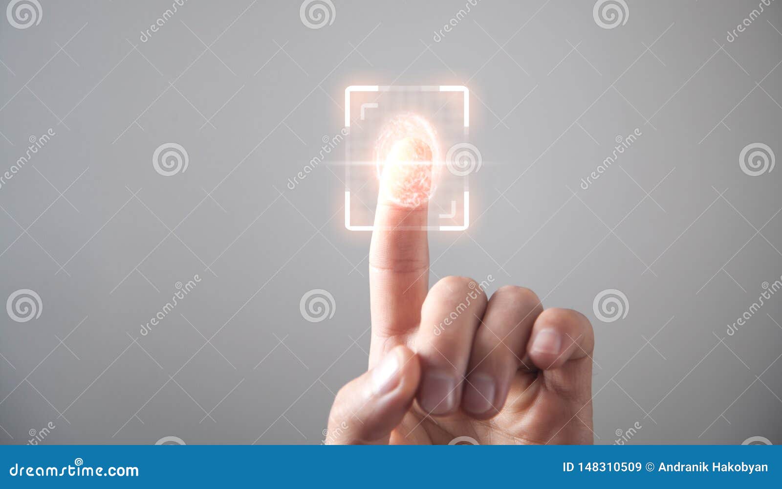 Biometric Identification Concept with Fingerprints Stock Image - Image ...