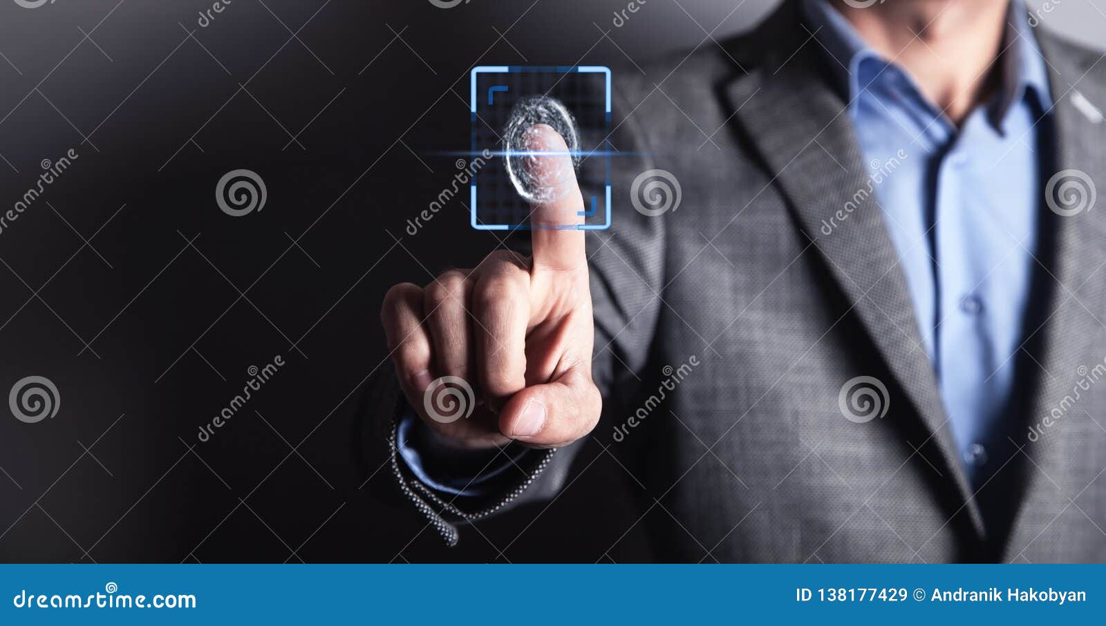 Biometric Identification Concept with Fingerprints Stock Image - Image ...