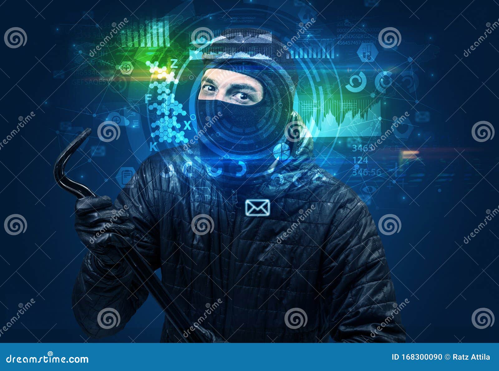 Biometric Identification and Facial Recognition Stock Photo - Image of ...