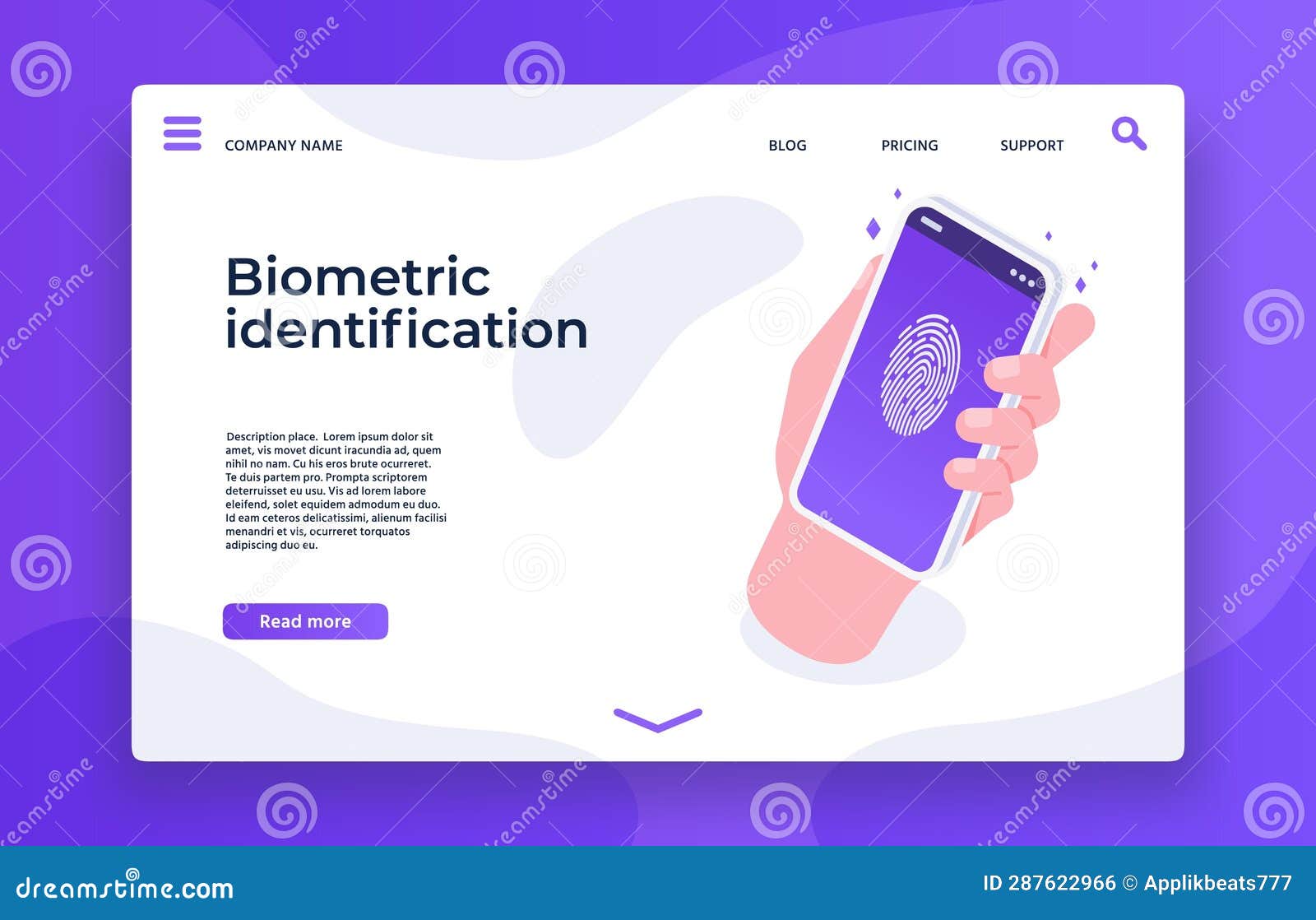Biometric Identification Finger Print, Security Sensor Biometric Stock ...