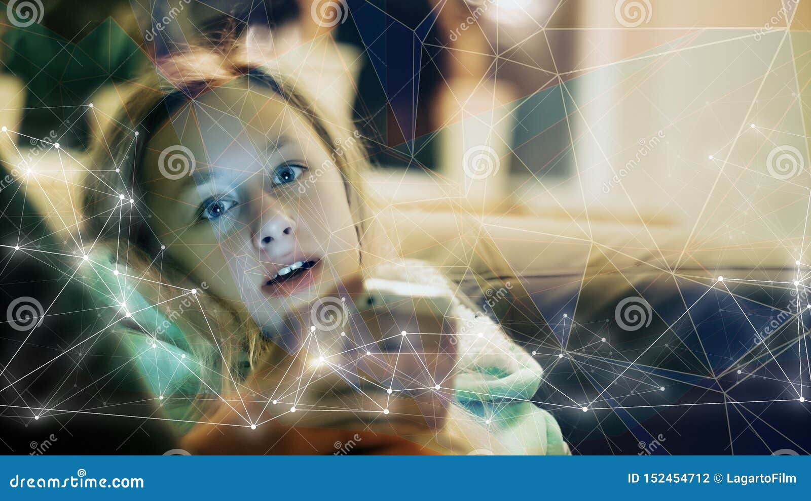 Biometric Identification Human Face Scan Process Creative Concept Stock ...