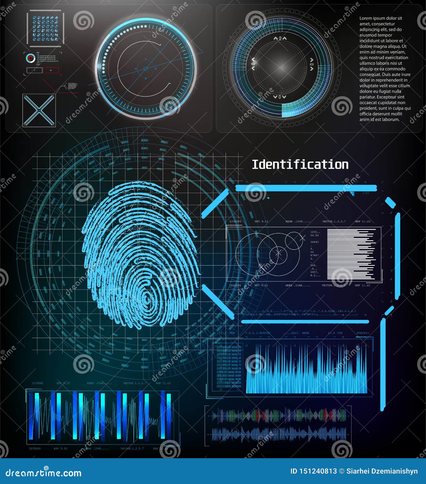 Biometric Identification or Recognition System of Person. the Facial ...