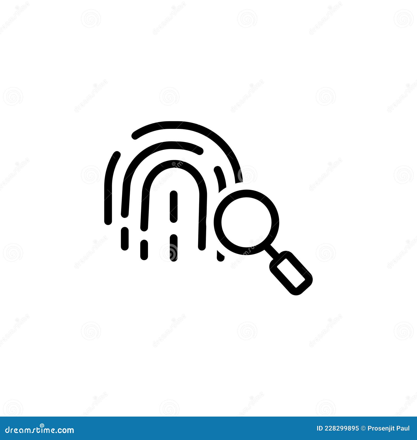Biometric Identification Scan Icon Vector Stock Vector - Illustration ...