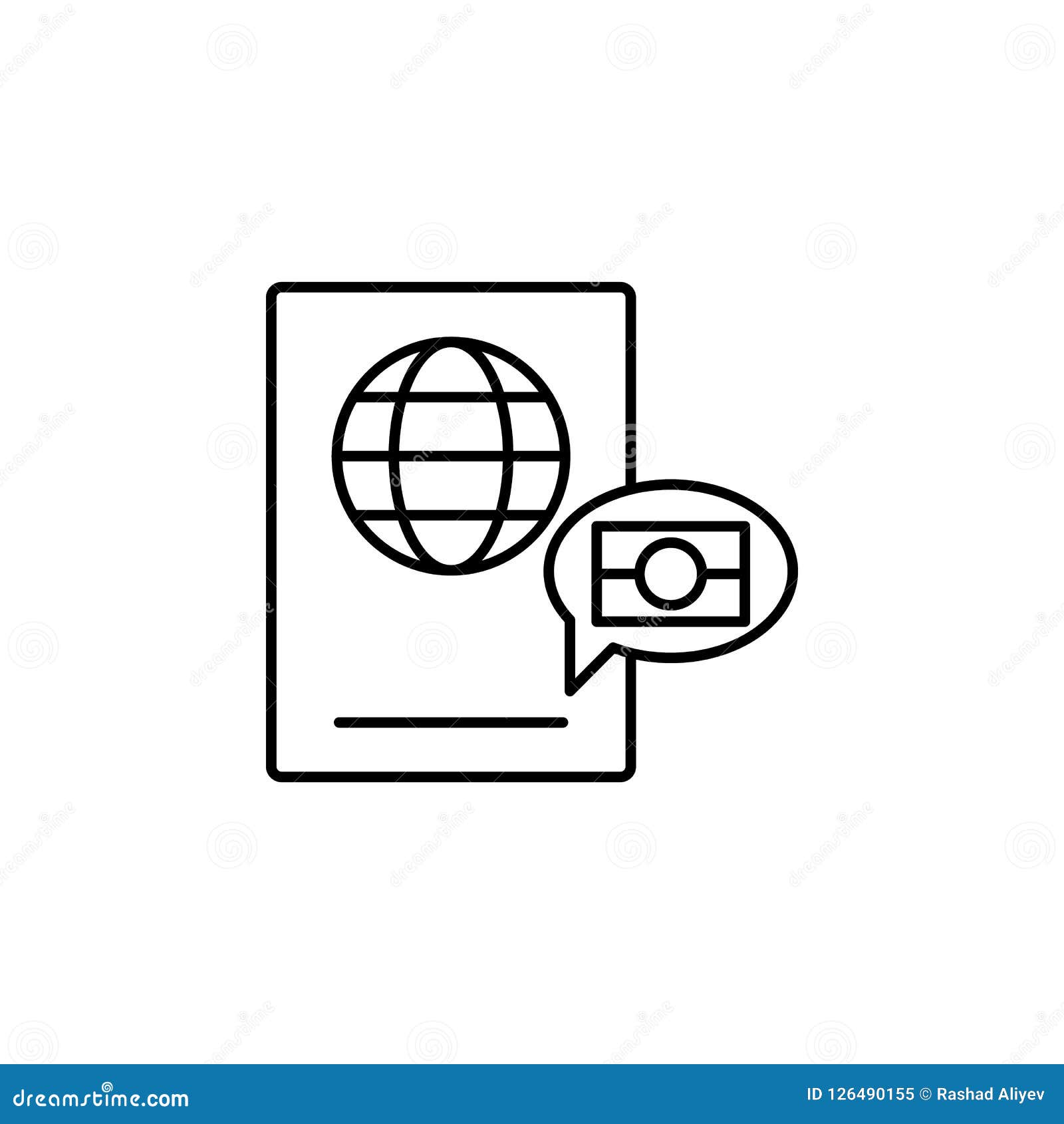 Biometric Passport, Digital Passport Icon. Element of Artificial ...