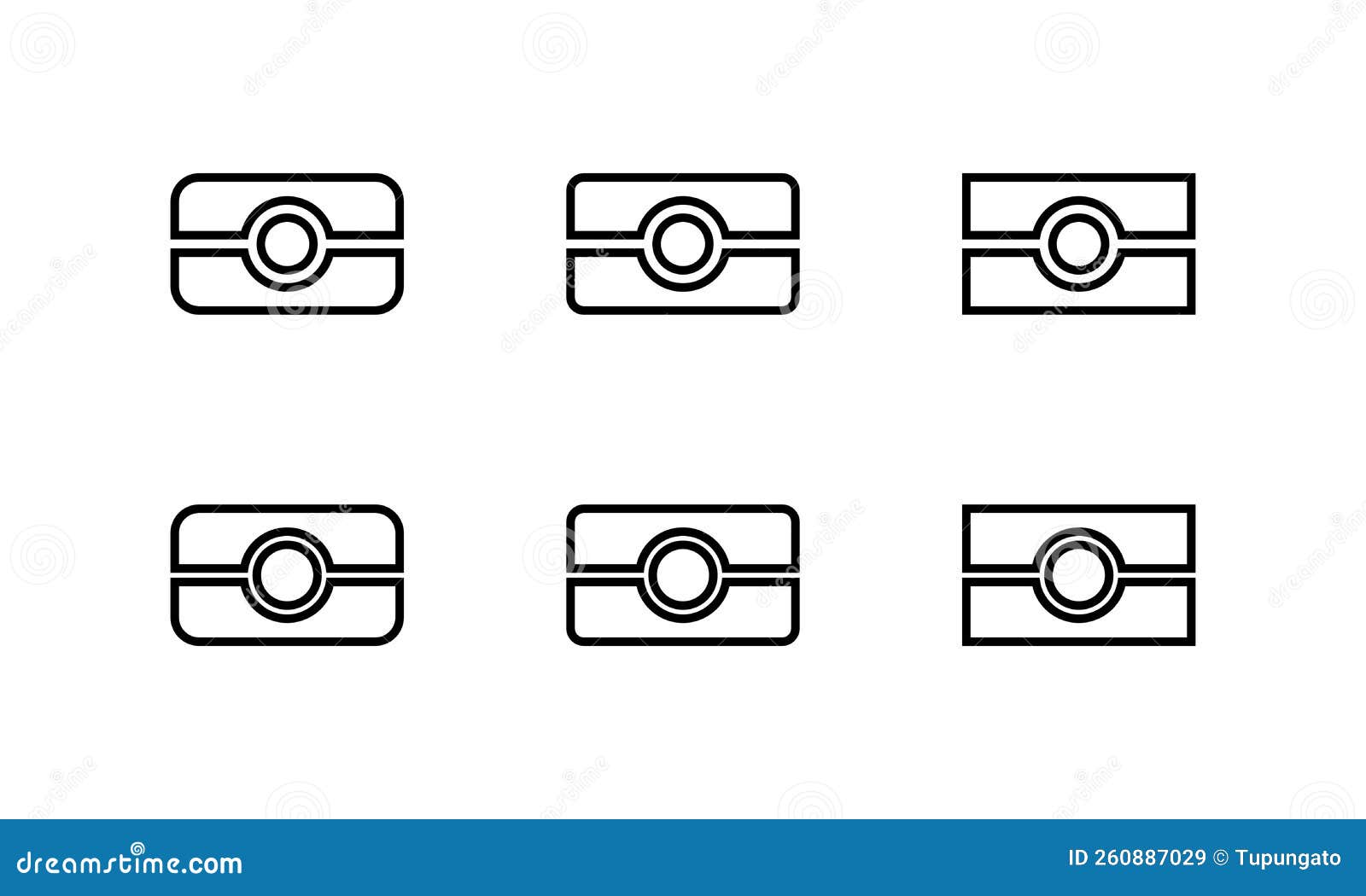 Biometric Passport Flat Icon Set Stock Vector - Illustration of icon ...