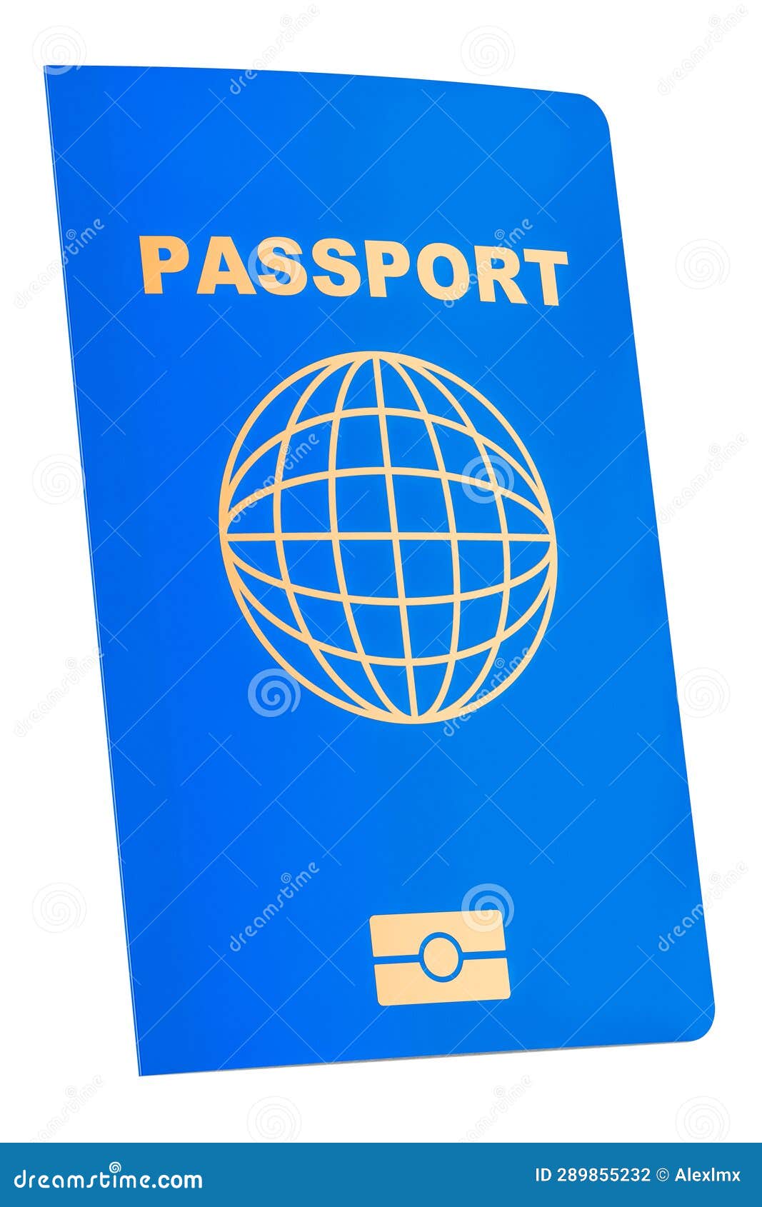 Biometric Passport International Passport 3d Rendering Stock