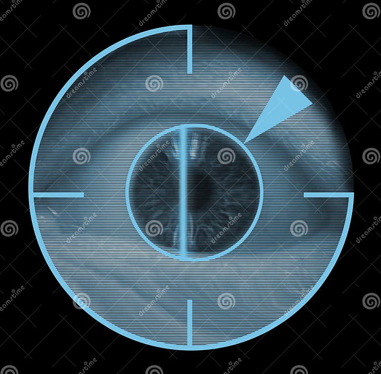 Biometric Retinal Eye Scanner Stock Illustration - Illustration of ...