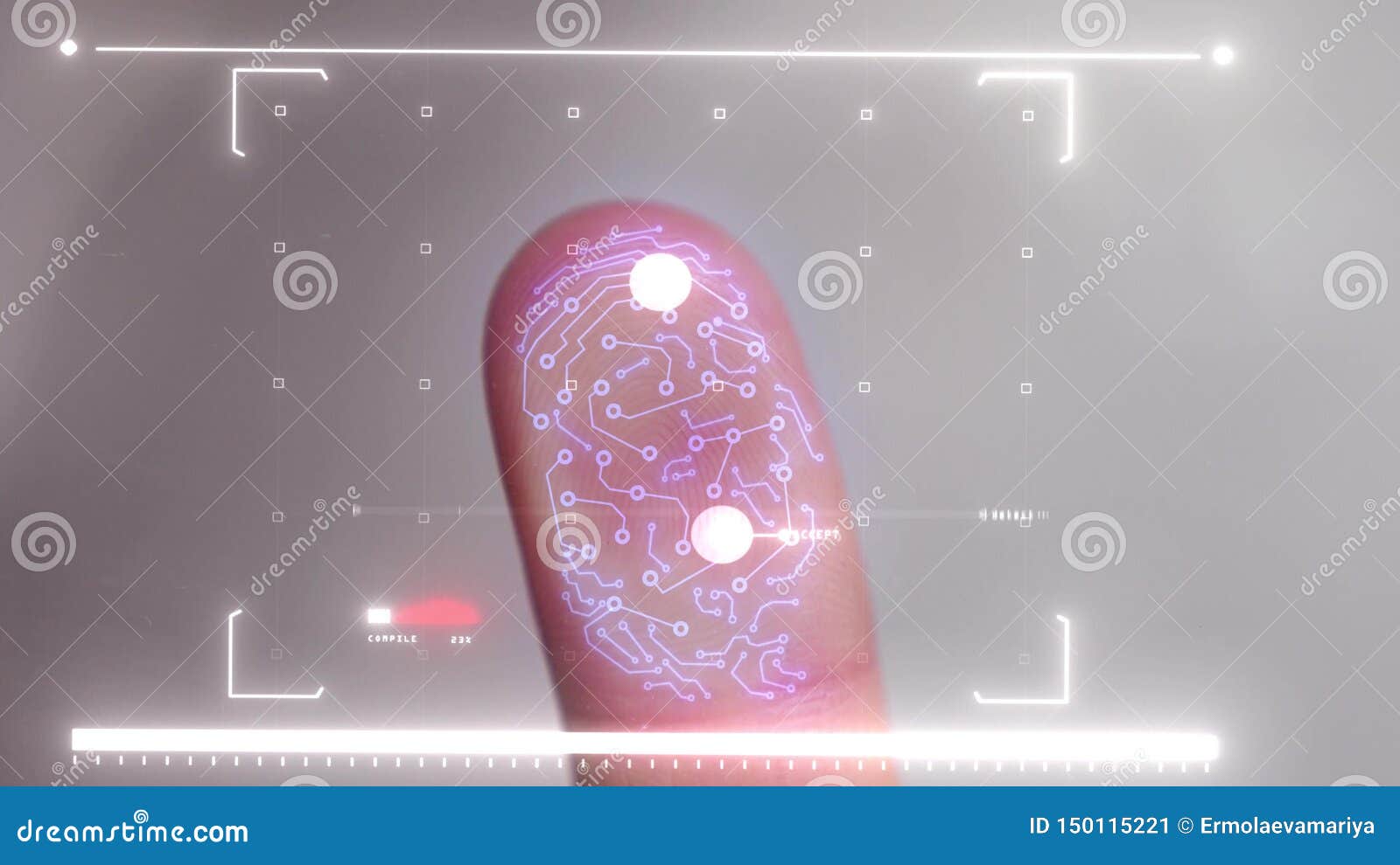 Scanner Finger Icon Outline Vector. Criminal Signature | CartoonDealer ...