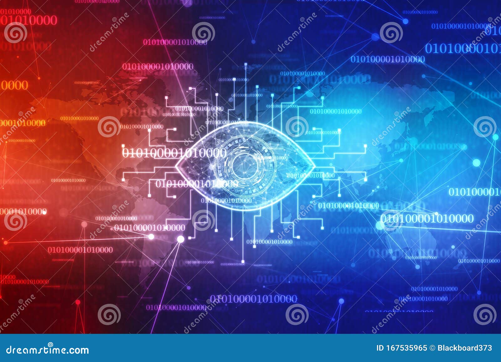 Biometric Screening Eye, Digital Eye, Security Concept, Cyber Security ...