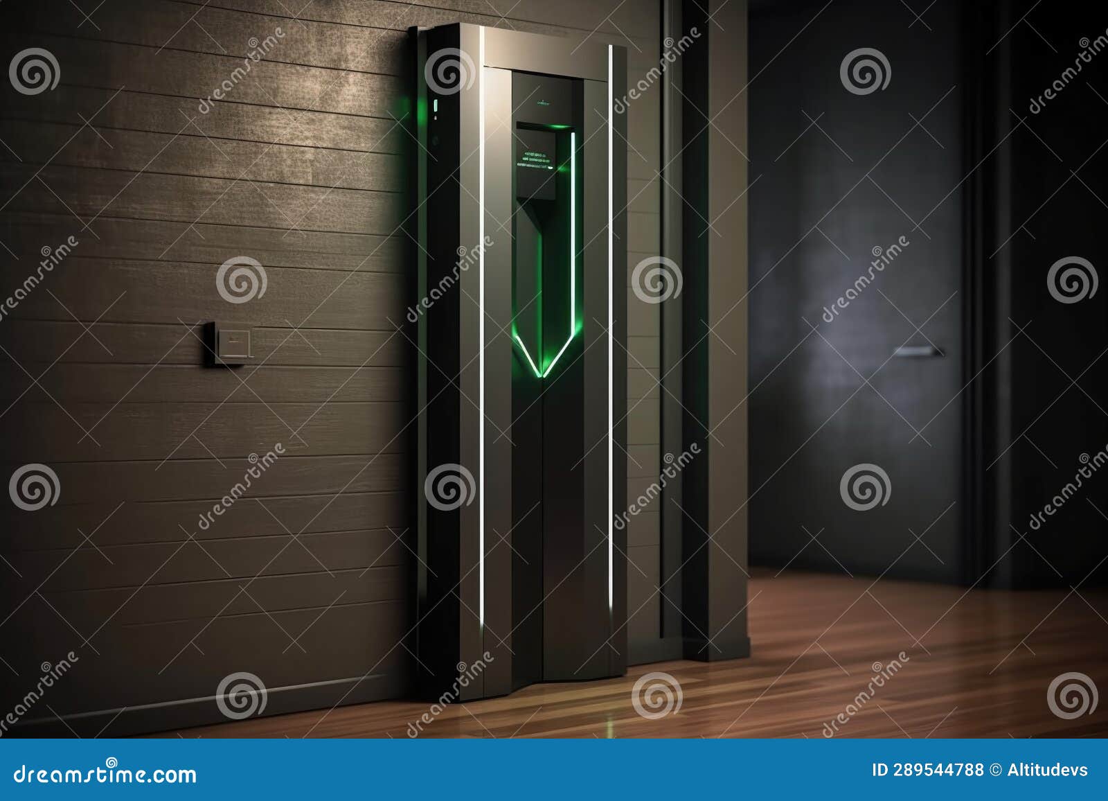 Biometric Security Scanner on a Sleek Door Stock Photo - Image of ...