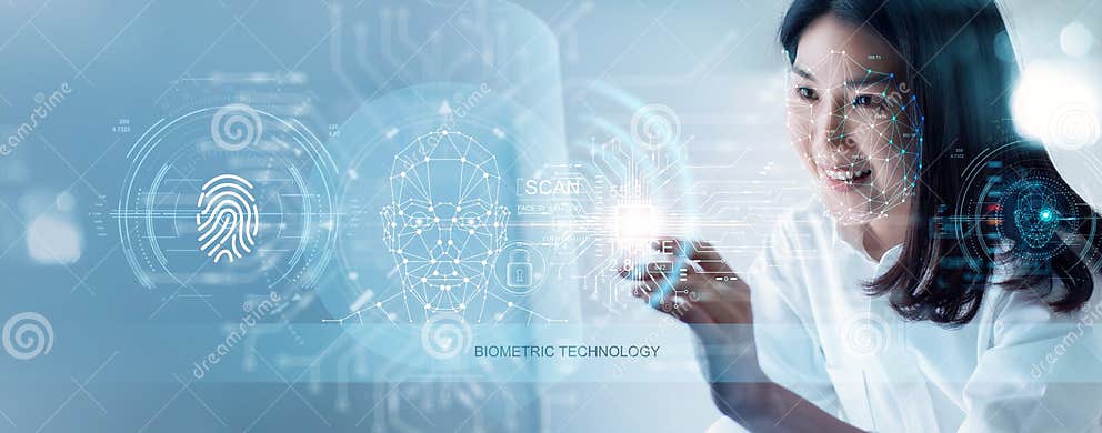 Biometric Technology. Biometric Authentication Security Detect Human ...