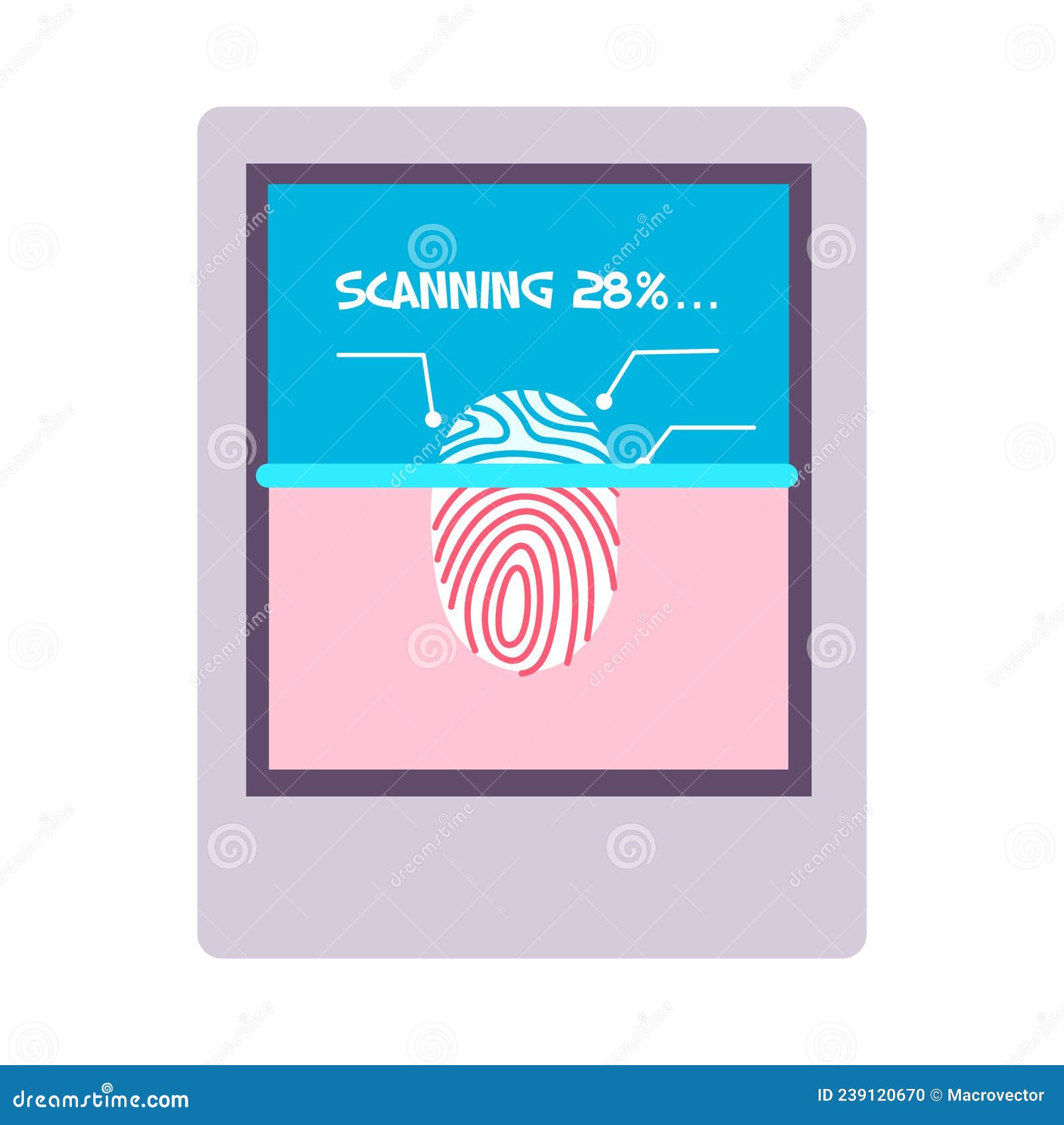 Biometric Technology Icon stock vector. Illustration of smart - 239120670
