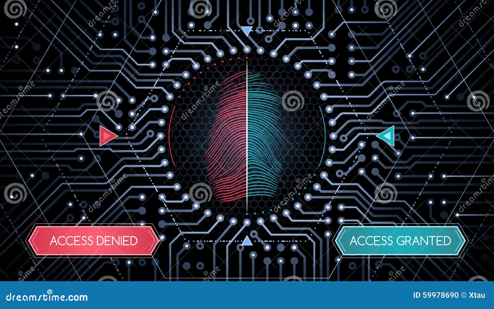 Biometric Verification - Infographic Template Stock Vector ...
