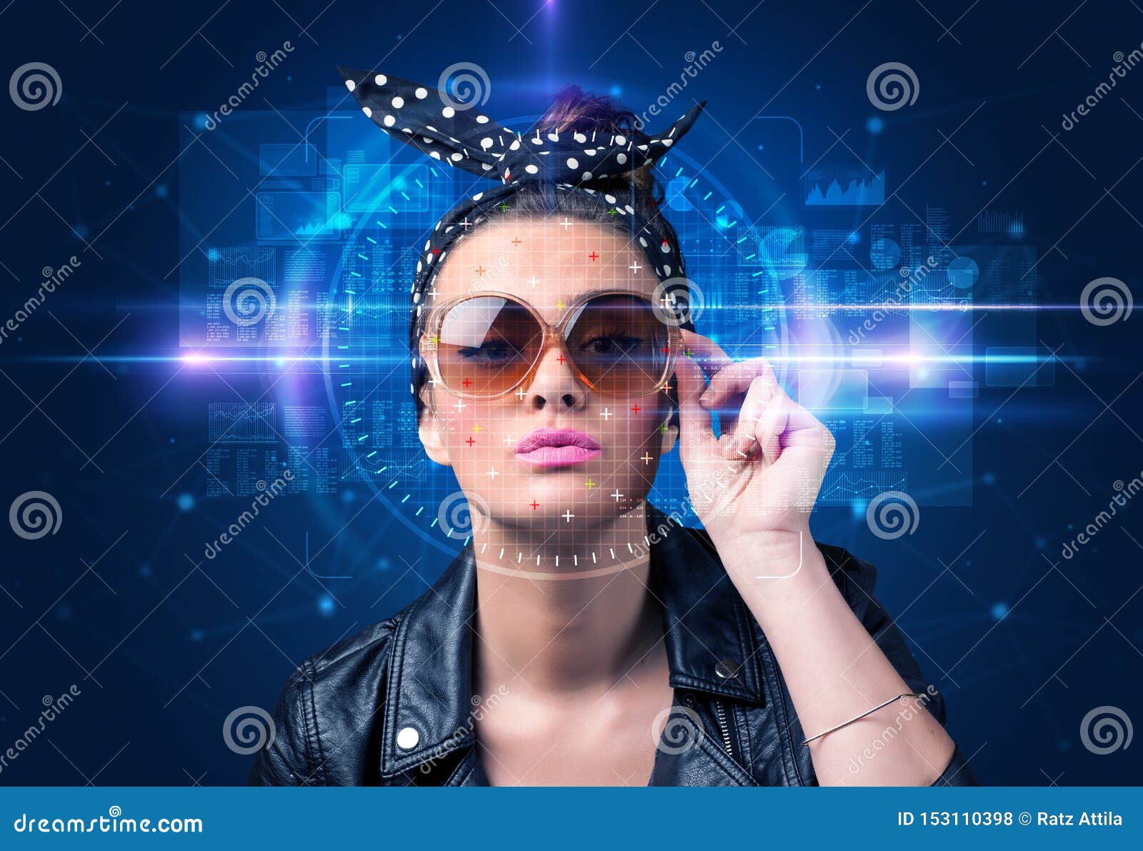 Biometric Verification - Woman Face Detection Stock Photo - Image of ... Biometric Verification - Woman Face Detection Stock Photo - Image of ...