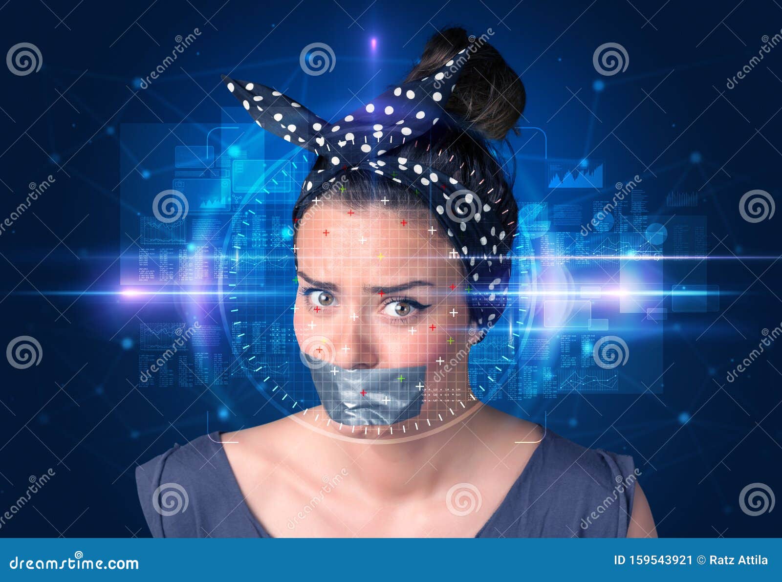 Biometric Verification - Woman Face Detection Stock Image - Image of ... Biometric Verification - Woman Face Detection Stock Image - Image of ...