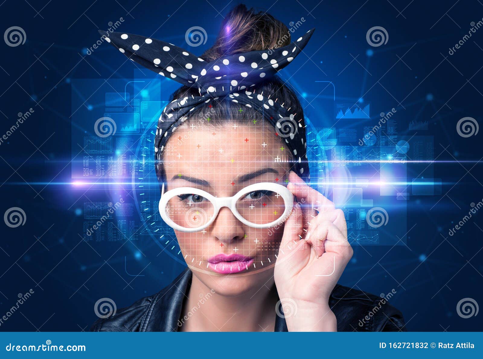 Biometric Verification - Woman Face Detection Stock Photo - Image of ... Biometric Verification - Woman Face Detection Stock Photo - Image of ...