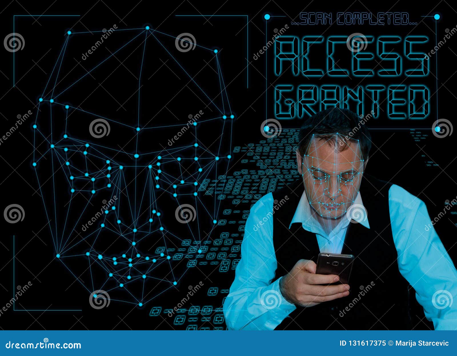 Biometric Verification - Young Man Face Recognition Stock Image - Image ... Biometric Verification - Young Man Face Recognition Stock Image - Image ...