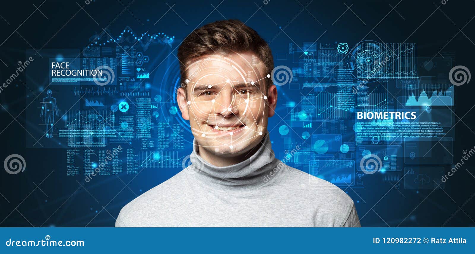Young Man Face Recognition Concept Stock Photo - Image of concept ... Young Man Face Recognition Concept Stock Photo - Image of concept ...