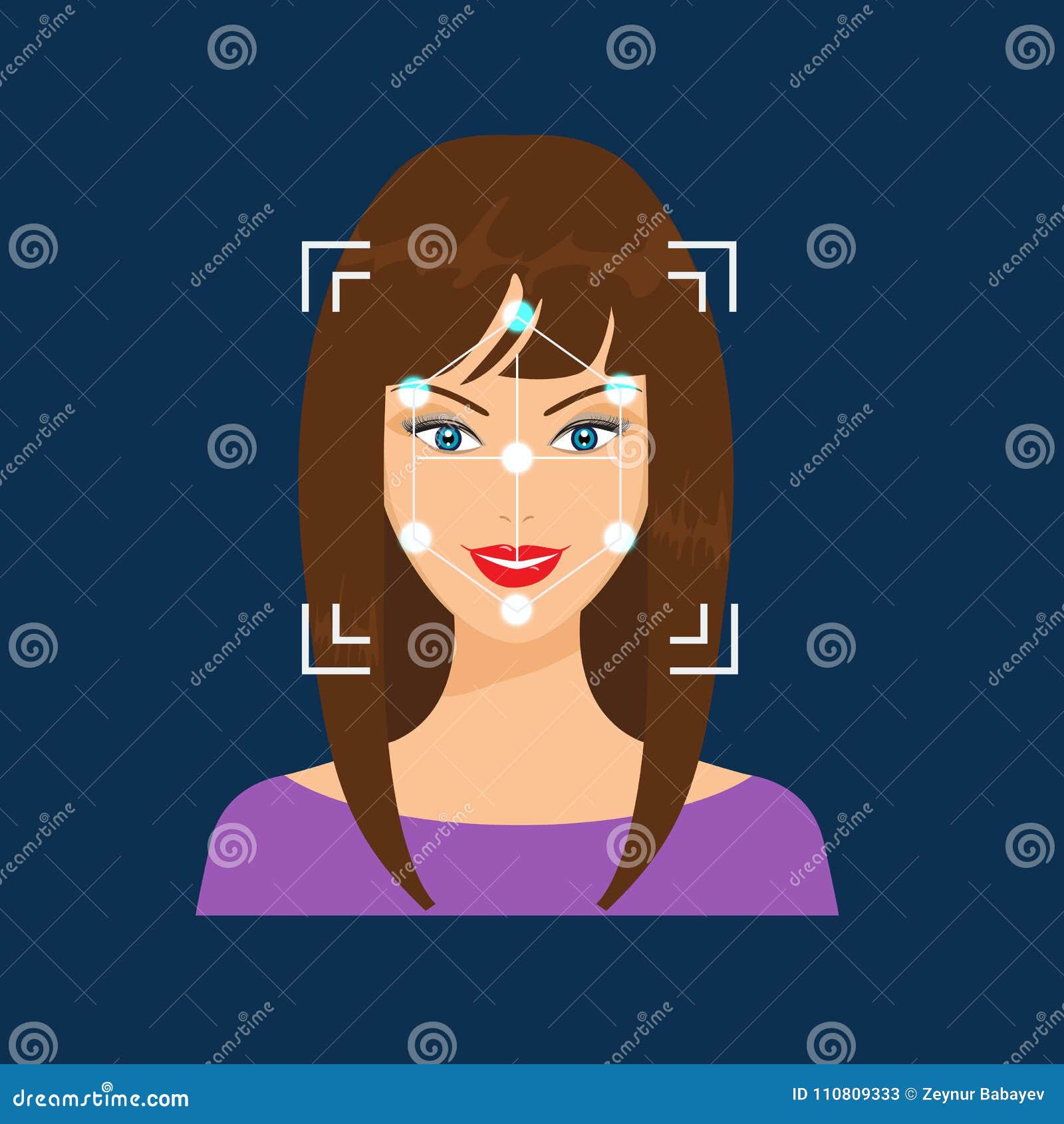 Biometrical Identification. Facial Recognition System Concept Stock ... Biometrical Identification. Facial Recognition System Concept Stock ...
