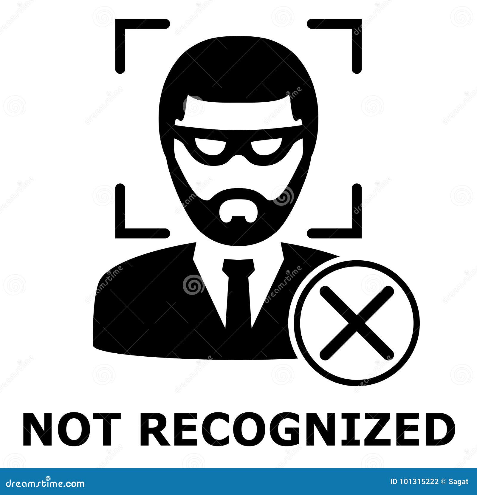 Thief, Face With Color Shadow Vector Icon In Emotion Set ...