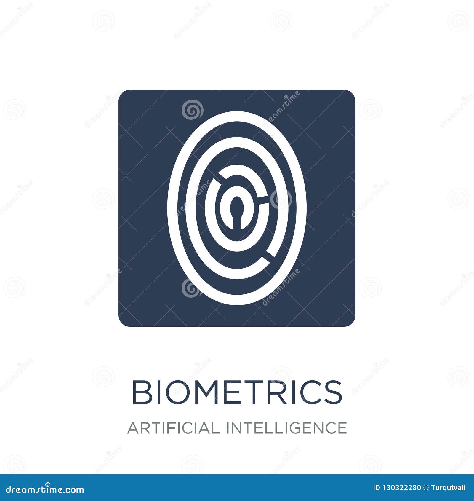 Biometrics Icon. Trendy Biometrics Logo Concept On White Background ...
