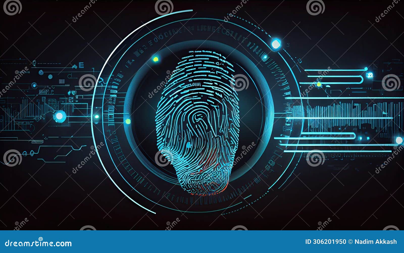 Biometrics Security Innovation Technology Concept Securing Personal ...