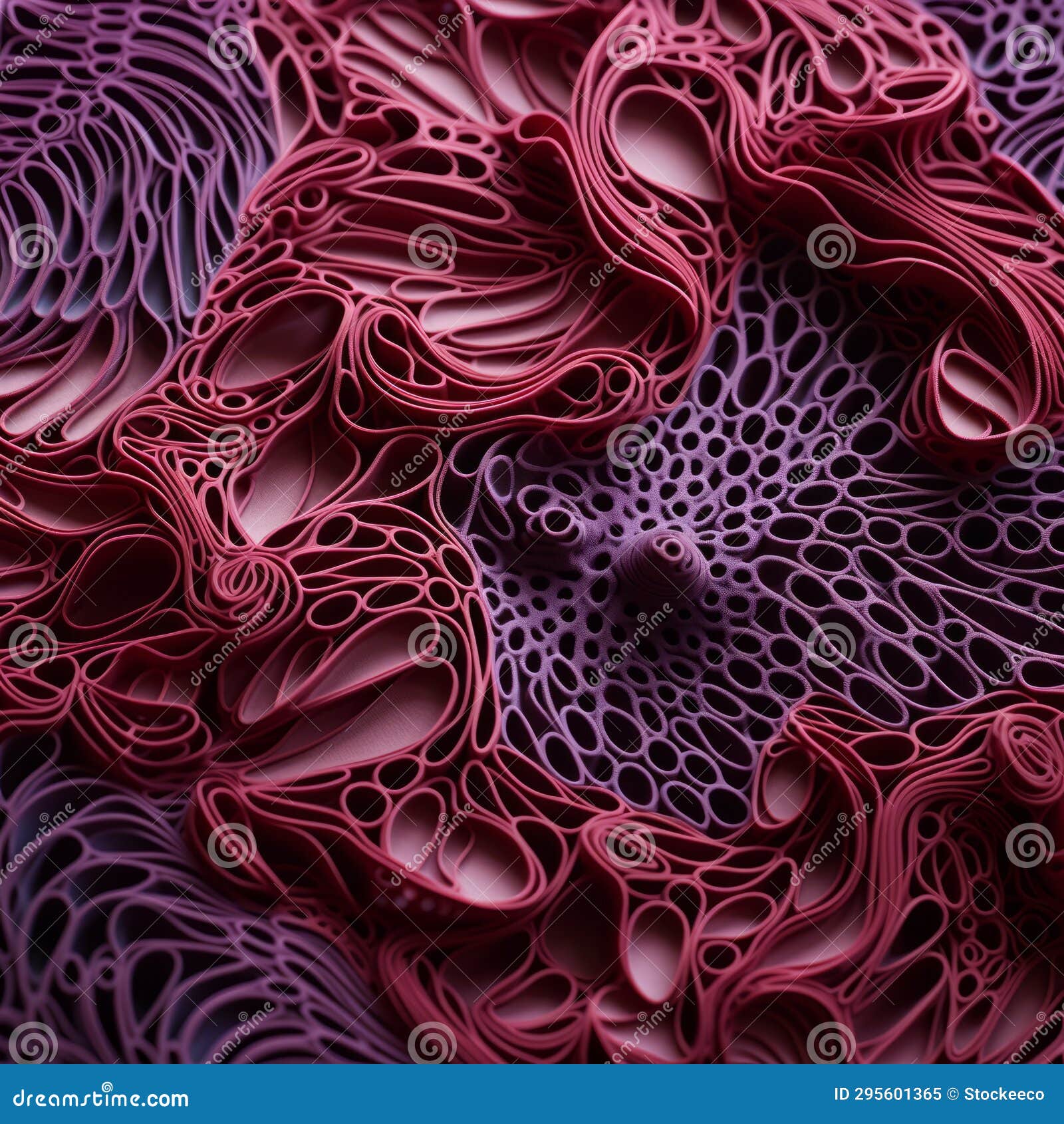 Biomimicry-inspired 3d Printing Background with Lace Patterns and ...