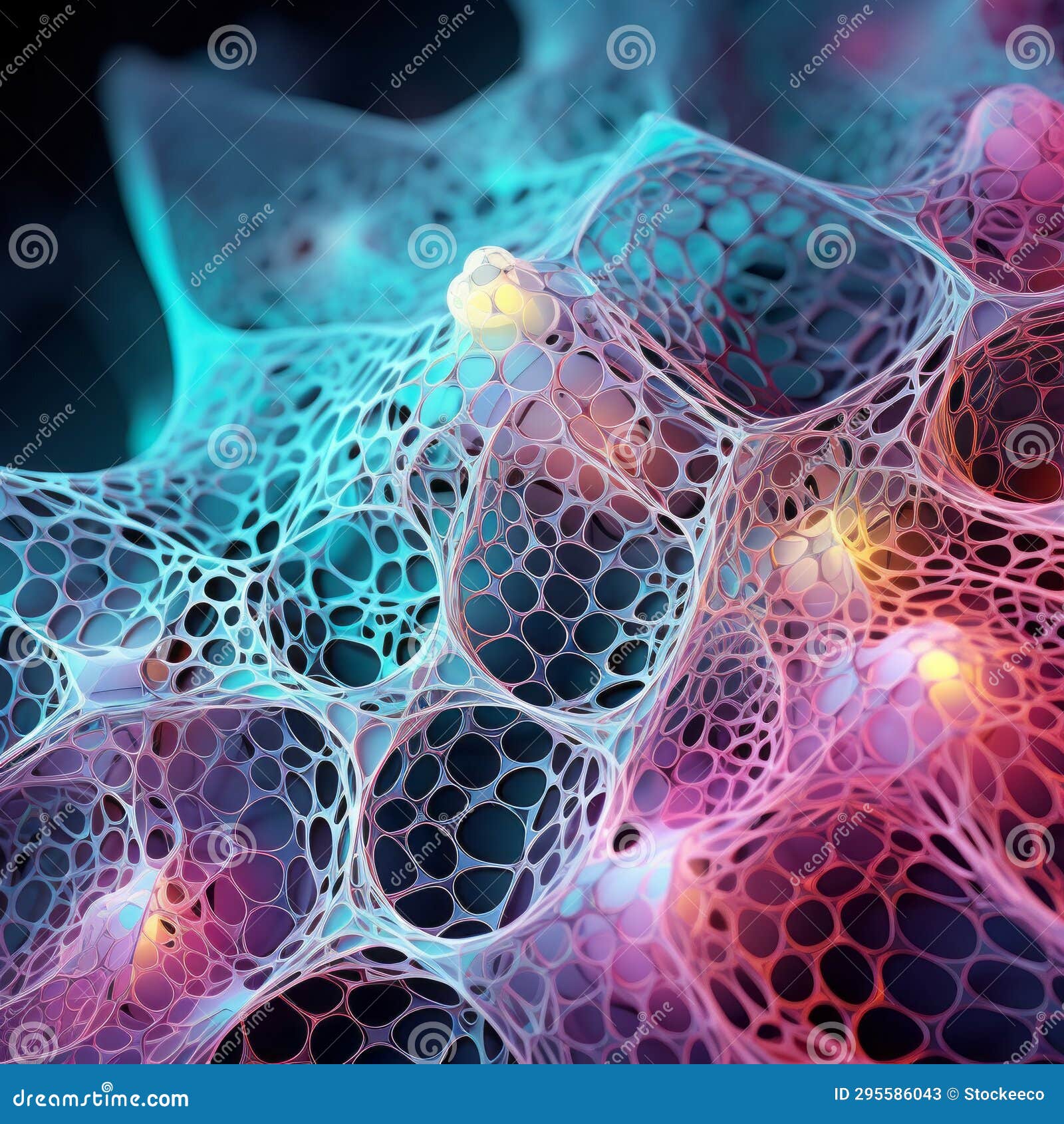 Biomimicry-inspired Blockchain Background with Lace Patterns Stock ...