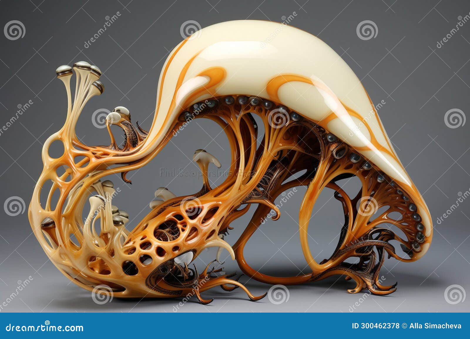 Biomorphic Design Skin Cells Texture Macro. Stock Illustration ...