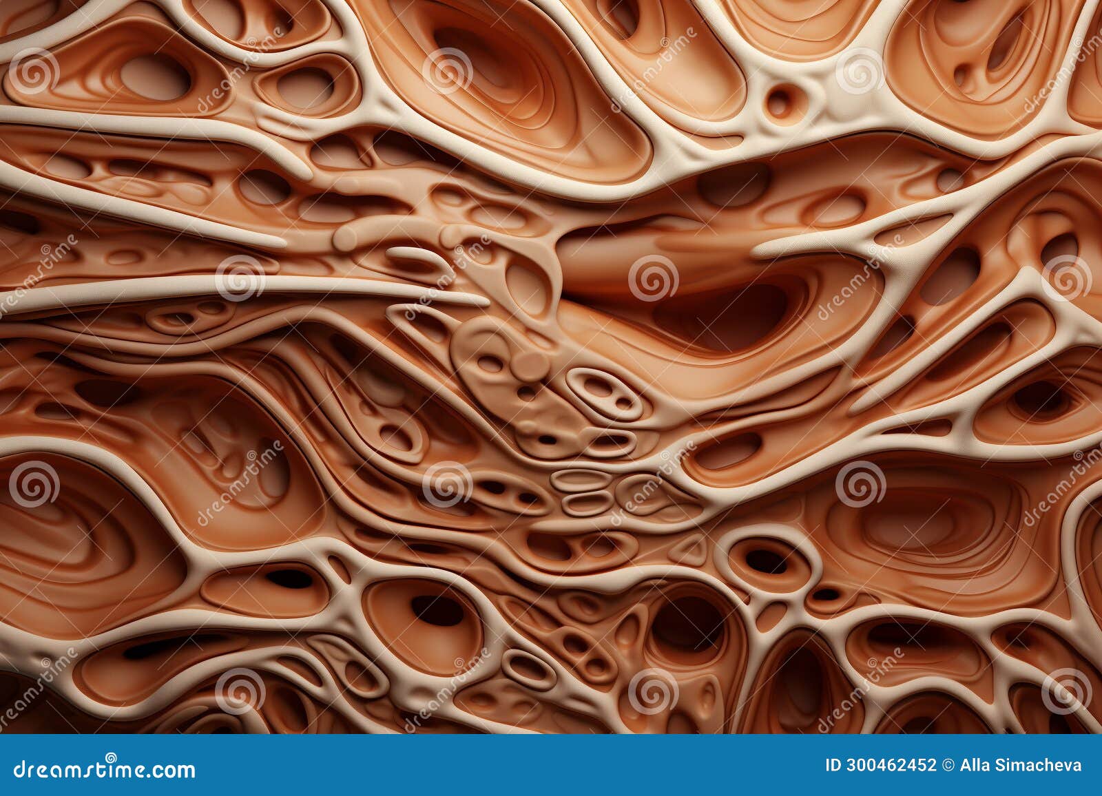 Biomorphic Design Skin Cells Texture Macro. Stock Illustration ...