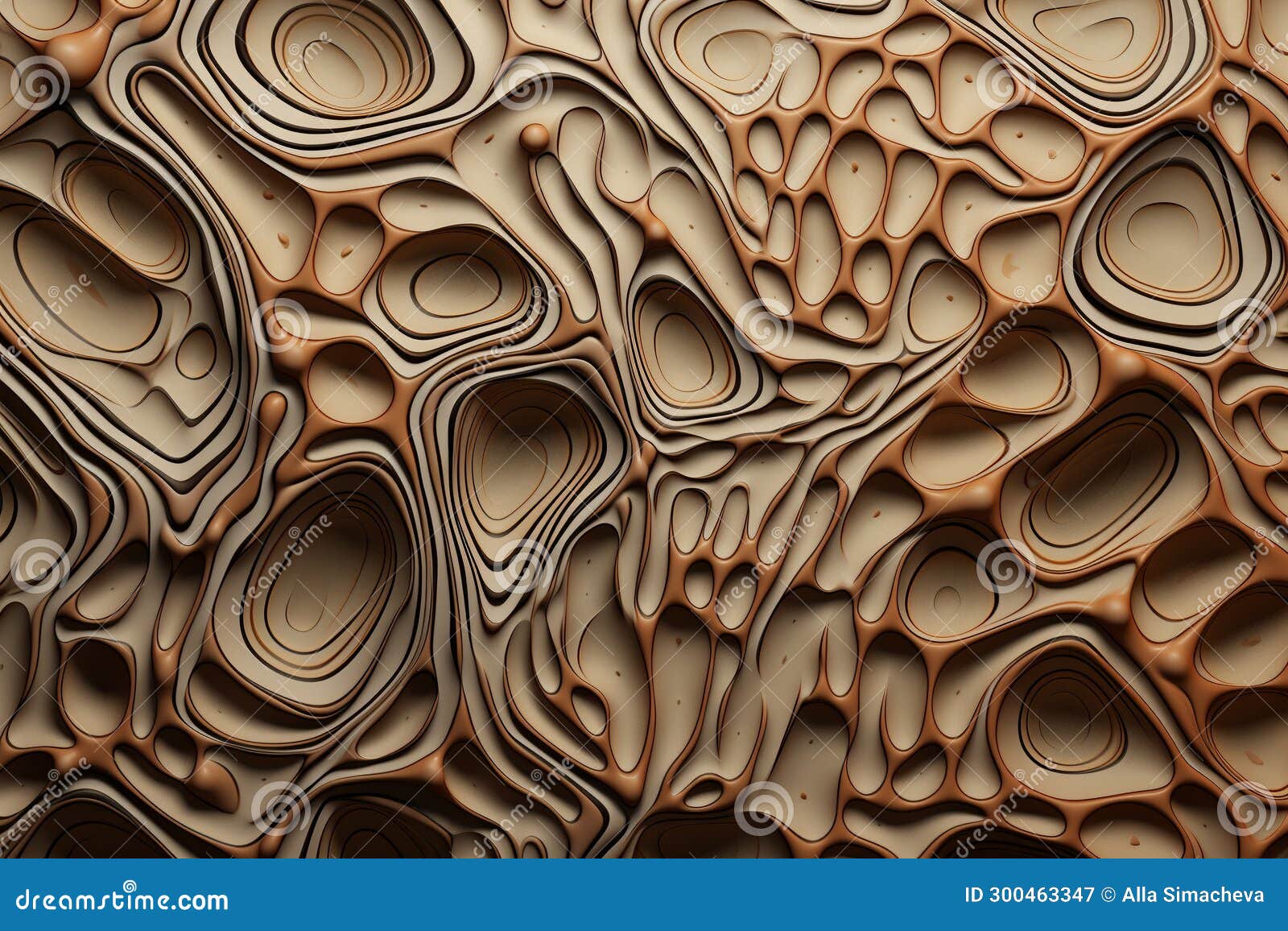 Biomorphic Design Skin Cells Texture Macro. Stock Illustration ...