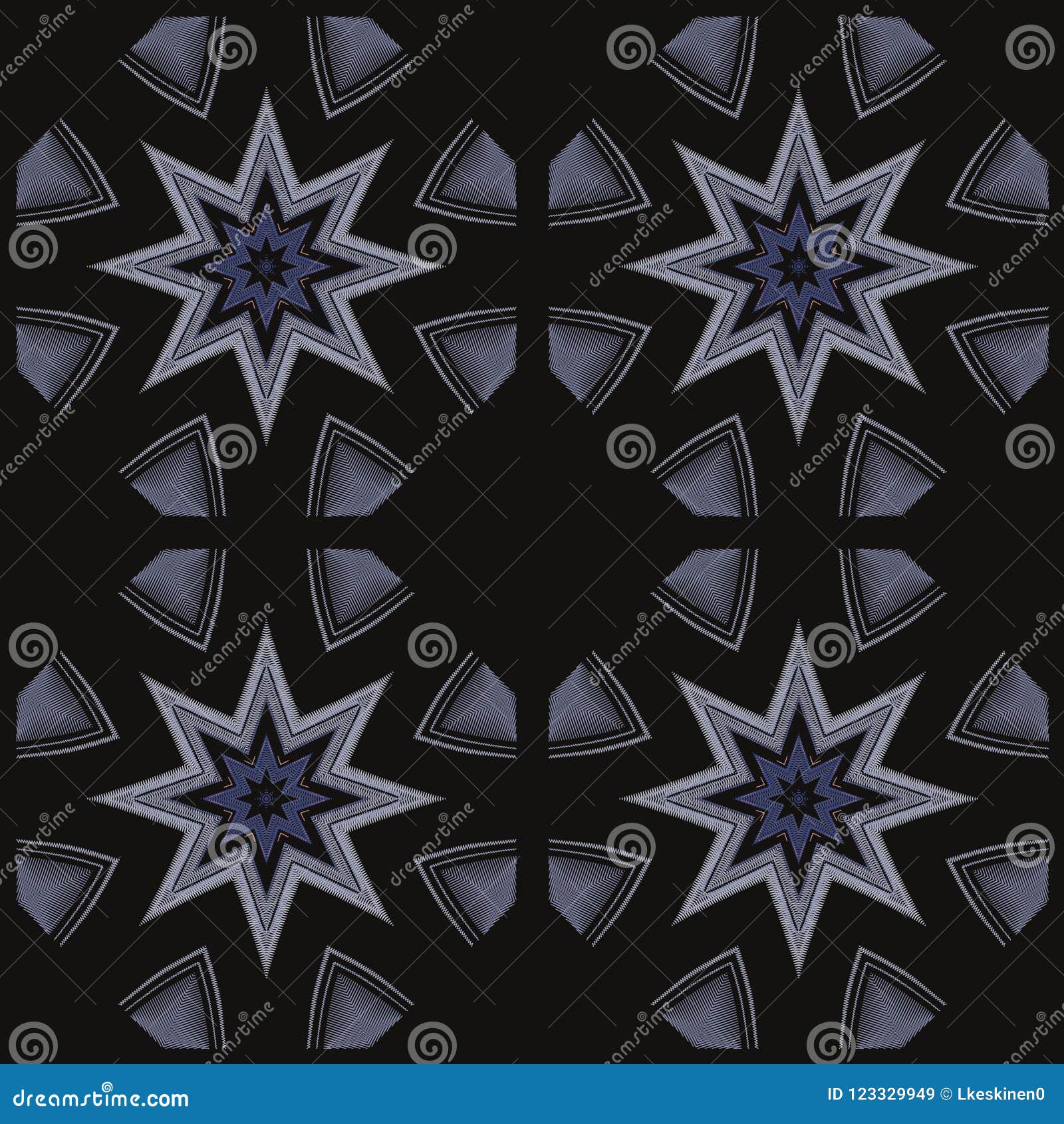 Biomorphic Highly Detailed Seamless Pattern Stock Vector - Illustration ...