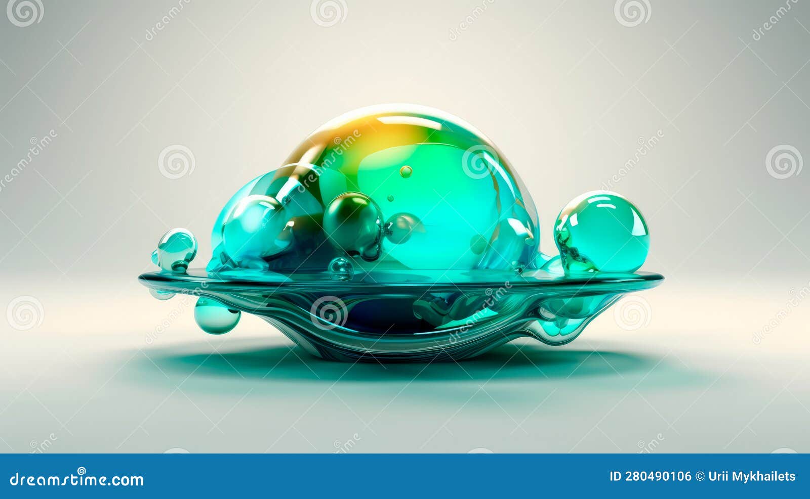 Biomorphic Waves stock illustration. Illustration of flyer - 280490106