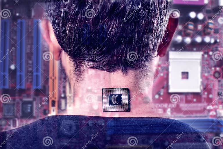 Bionic Chip Processor Implant in Male Human Body - Future Technology ...