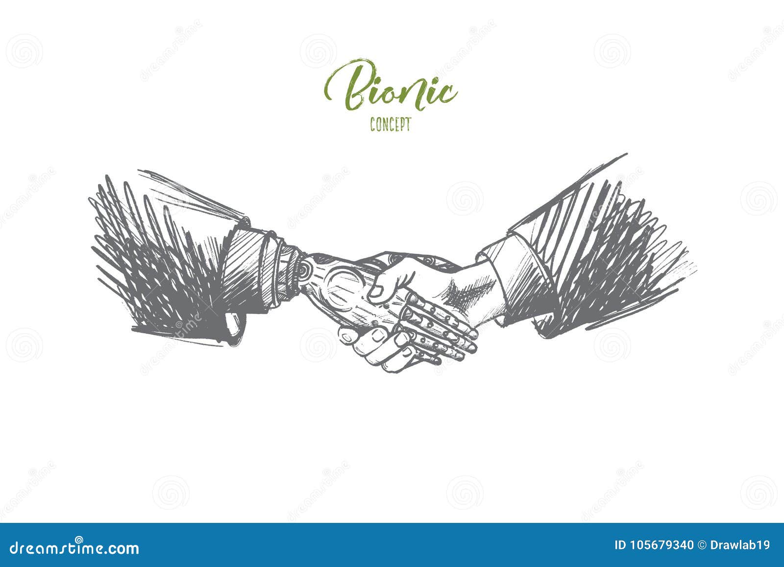 Bionic Hands Typing On Keypad, Keyboard. Robotic Arm Cyborg Using ...