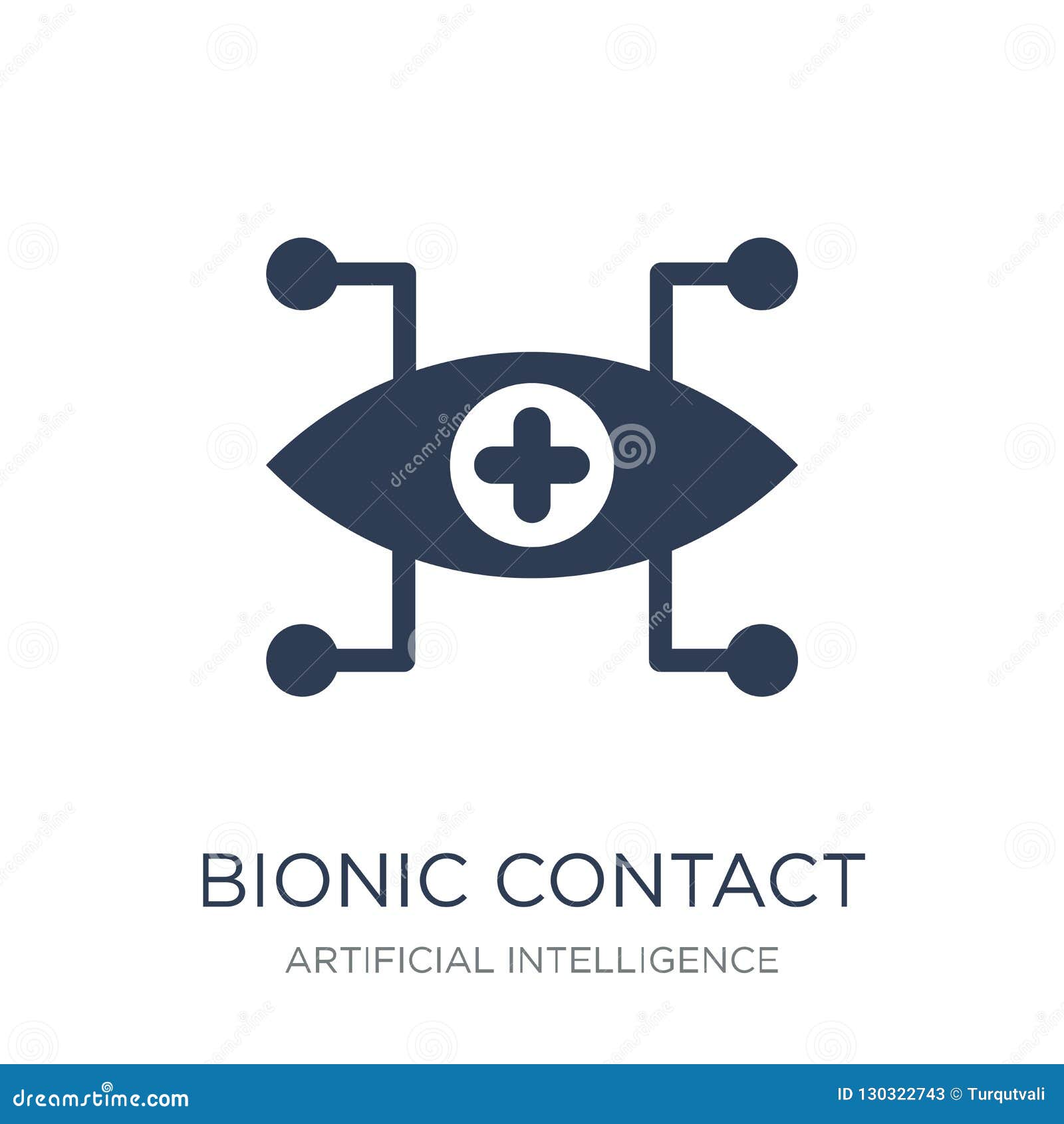 Bionic Contact Lens Icon. Trendy Bionic Contact Lens Logo Concept On ...