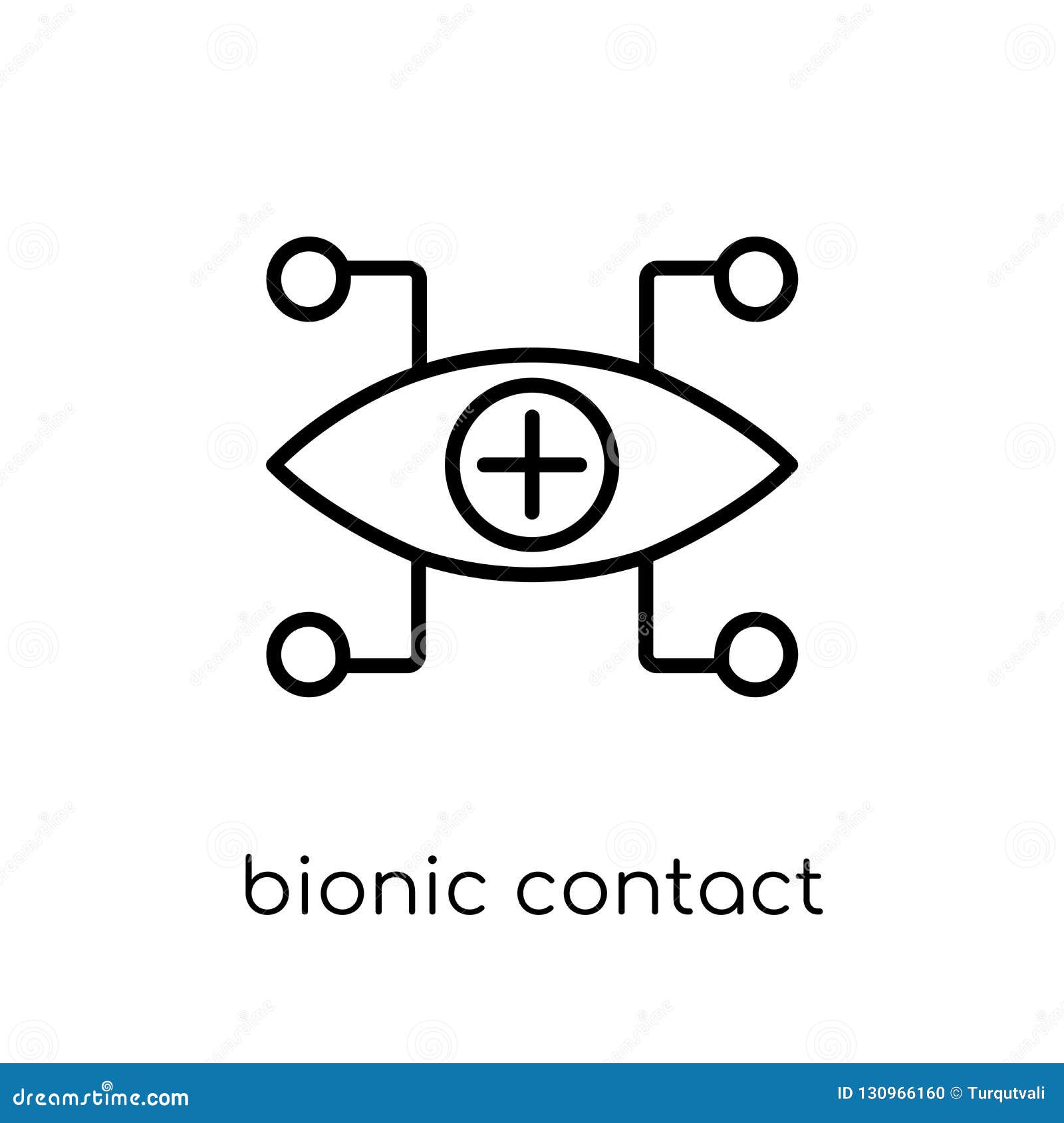 Bionic Arm Linear Icon. Modern Outline Bionic Arm Logo Concept O ...