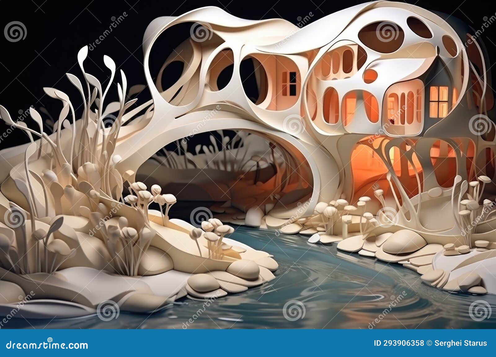 Bionic 2x2 Design Concept With Robotic Equipment Vector Illustration ...