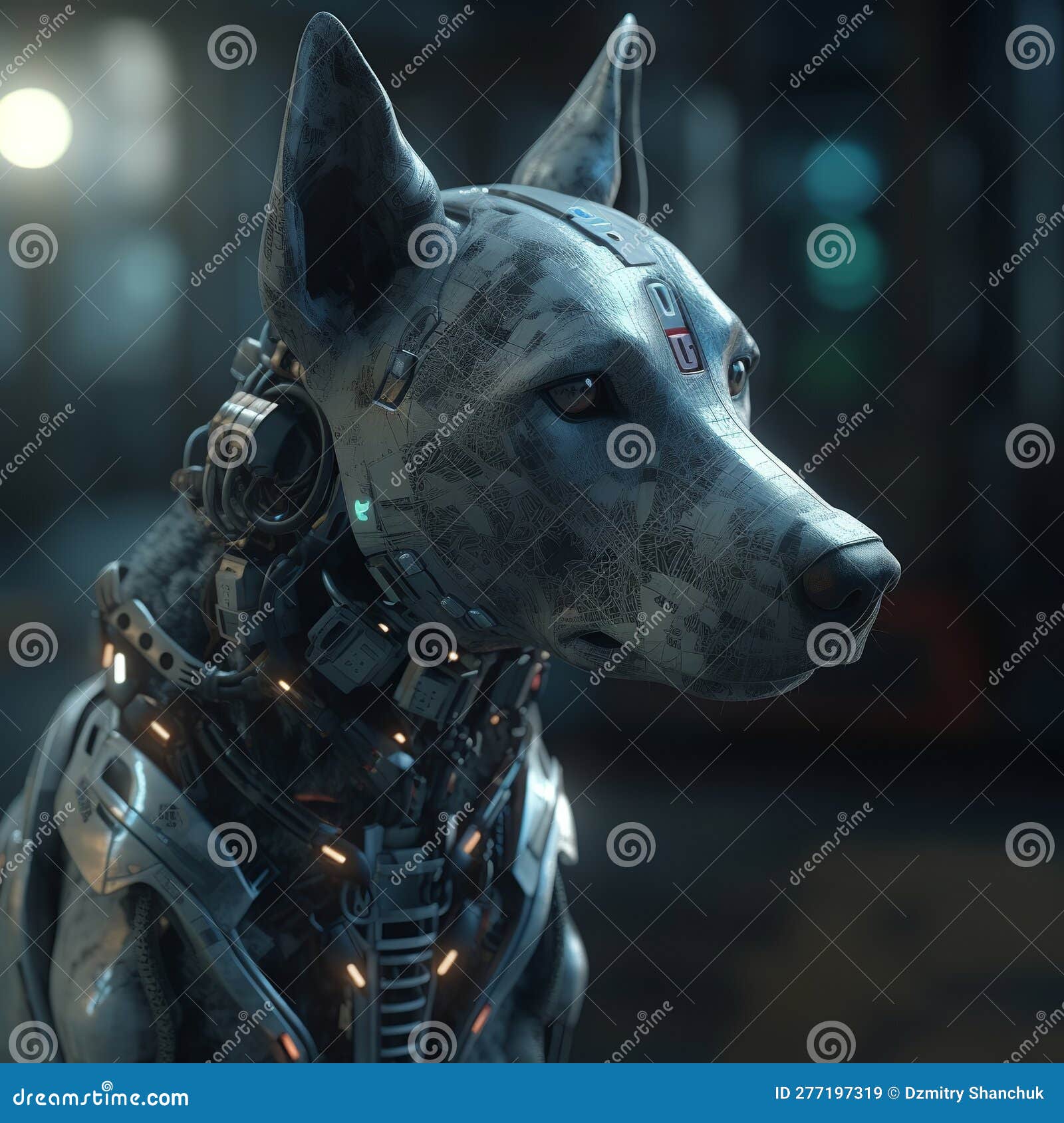 Bionic Dog Robot Generative AI Stock Illustration - Illustration of ...