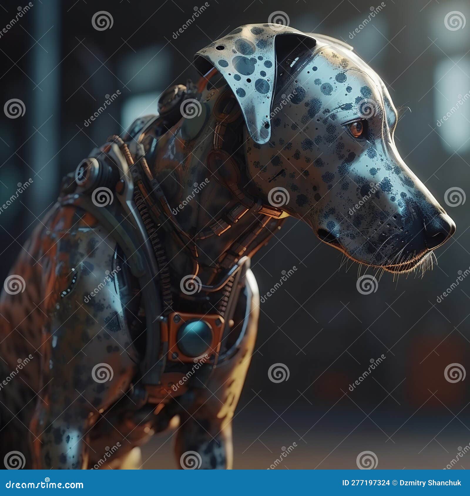Bionic Dog Robot Generative AI Stock Illustration - Illustration of ...