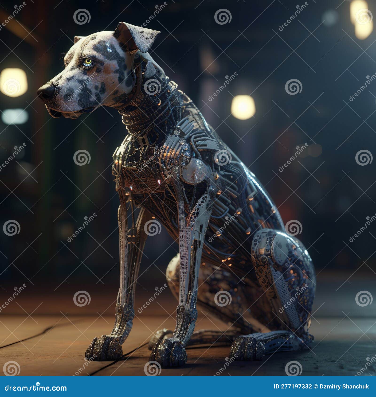 Bionic Dog Robot Generative AI Stock Illustration - Illustration of ...