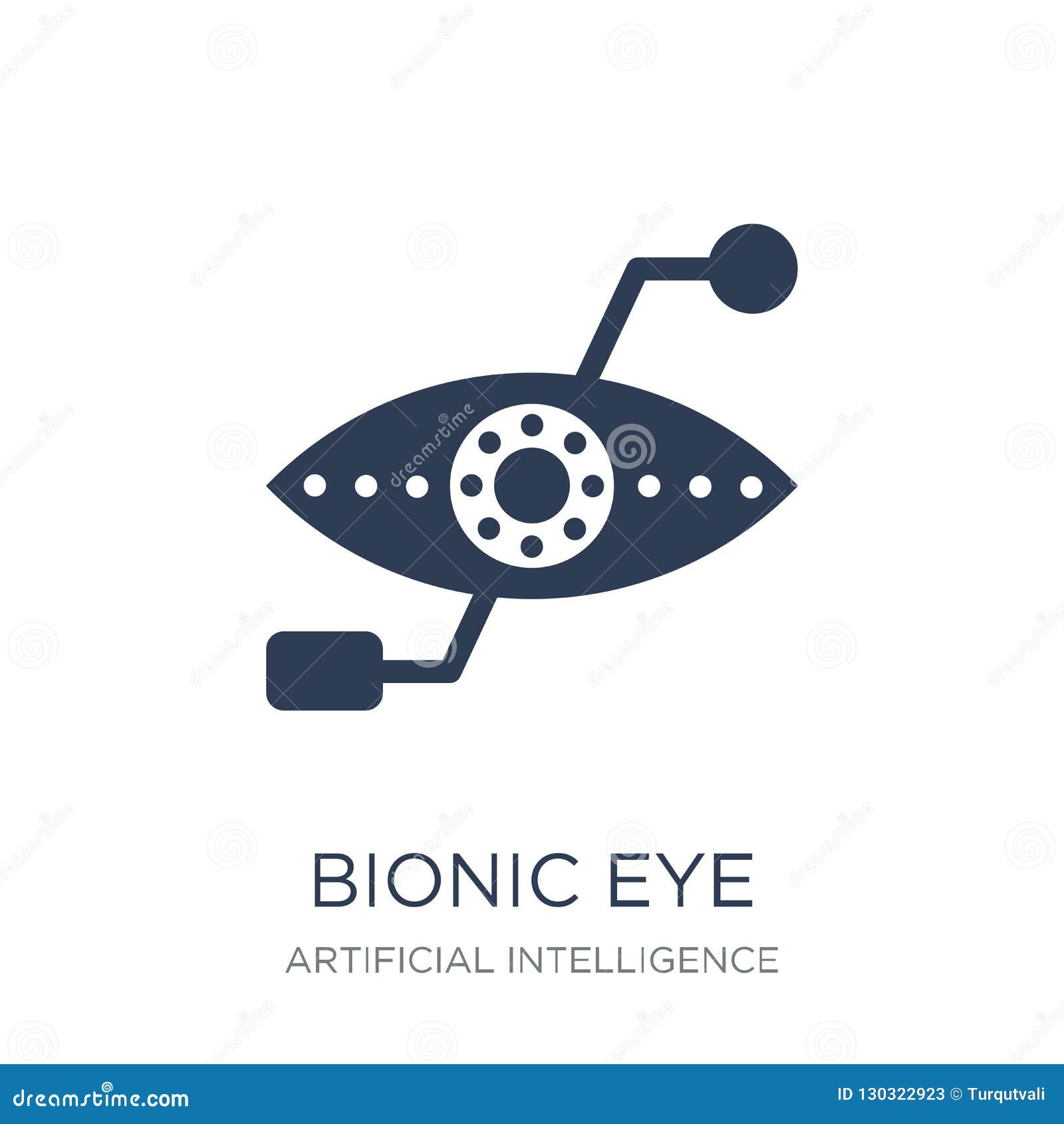 Bionic Eye Icon. Trendy Flat Vector Bionic Eye Icon on White Bac Stock ...
