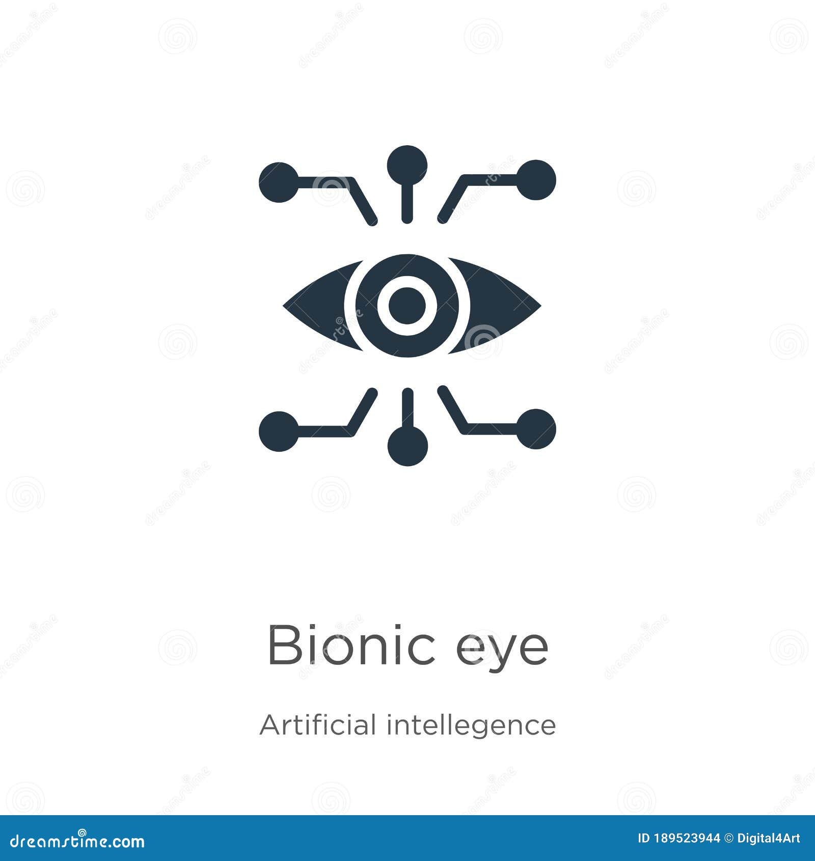 Bionic Eye Icon Vector. Trendy Flat Bionic Eye Icon from Artificial ...