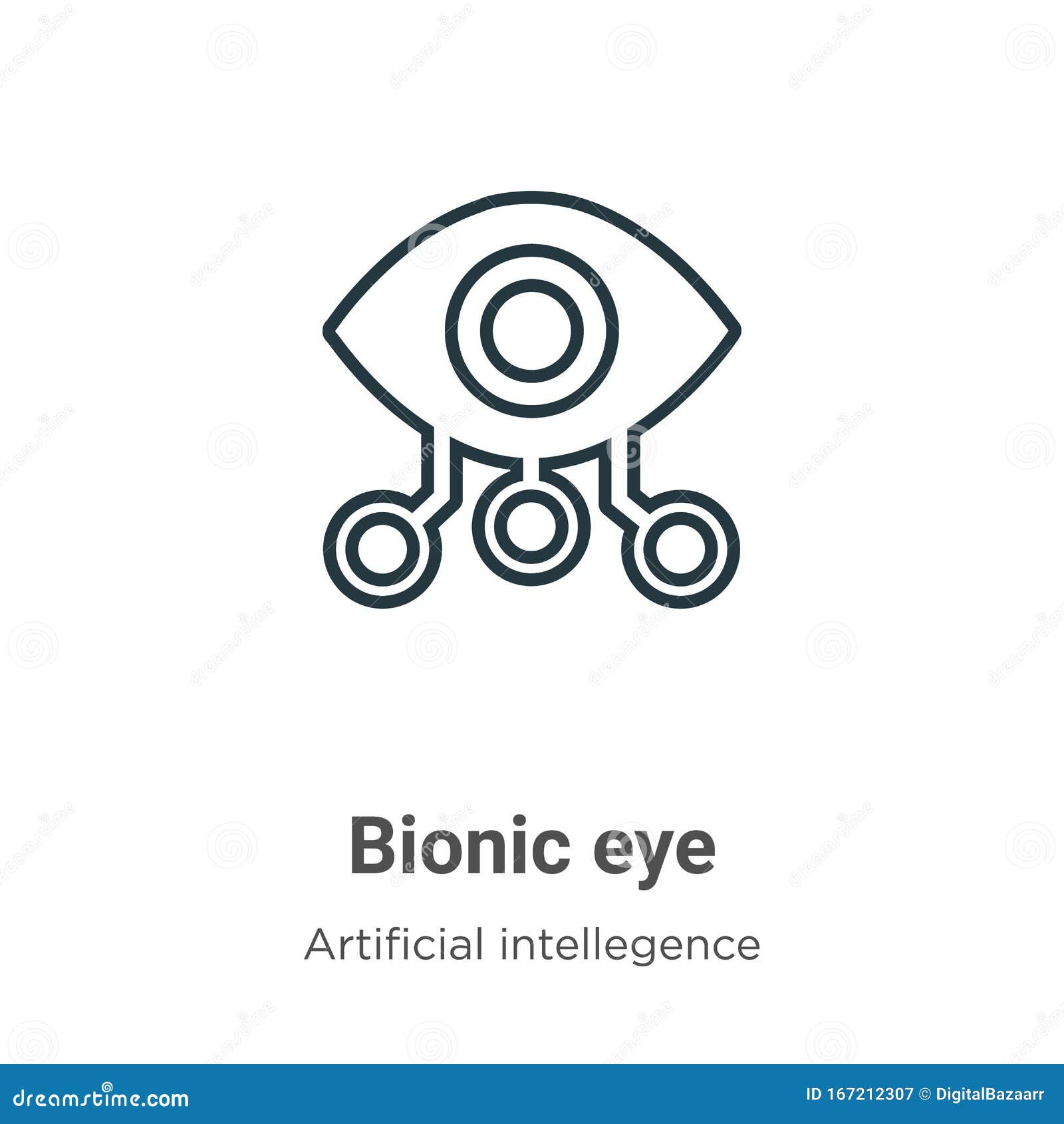 Bionic Eye Outline Vector Icon. Thin Line Black Bionic Eye Icon, Flat ... Bionic Eye Outline Vector Icon. Thin Line Black Bionic Eye Icon, Flat ...