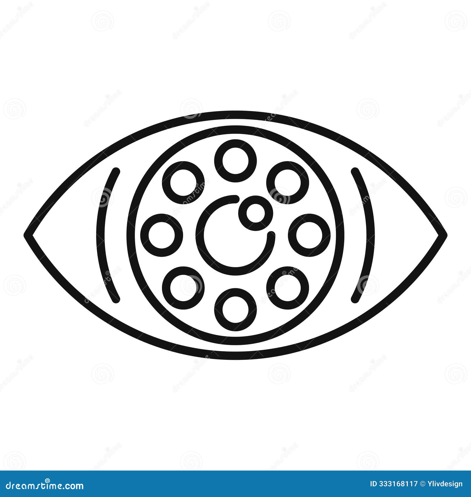 Bionic Eye Showing Futuristic Vision Concept Icon Stock Illustration ...