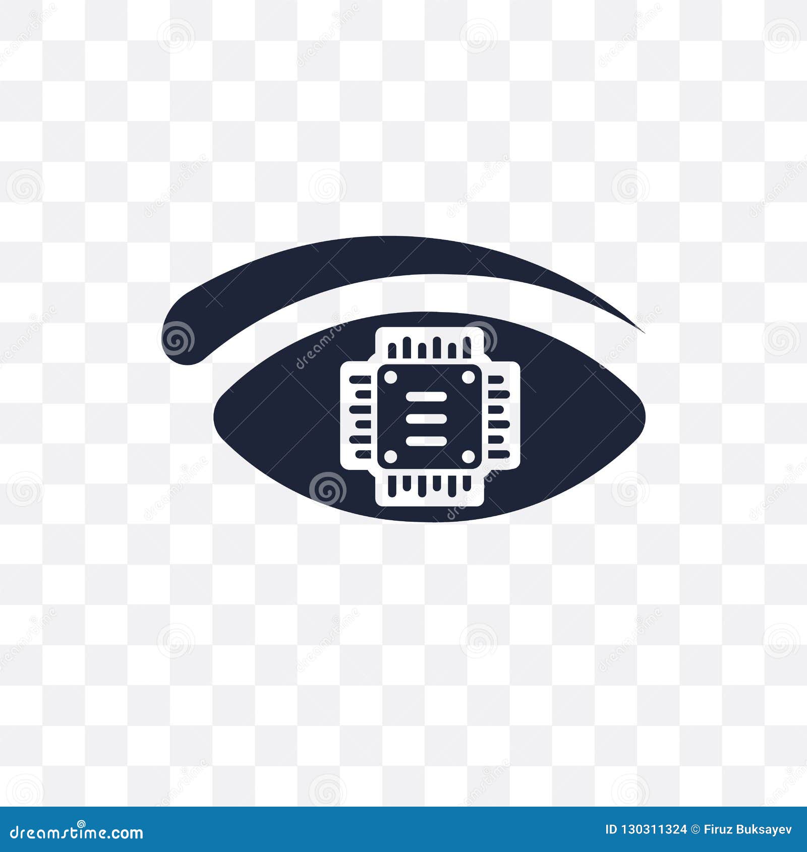 Bionic Eye Transparent Icon. Bionic Eye Symbol Design from Future ...