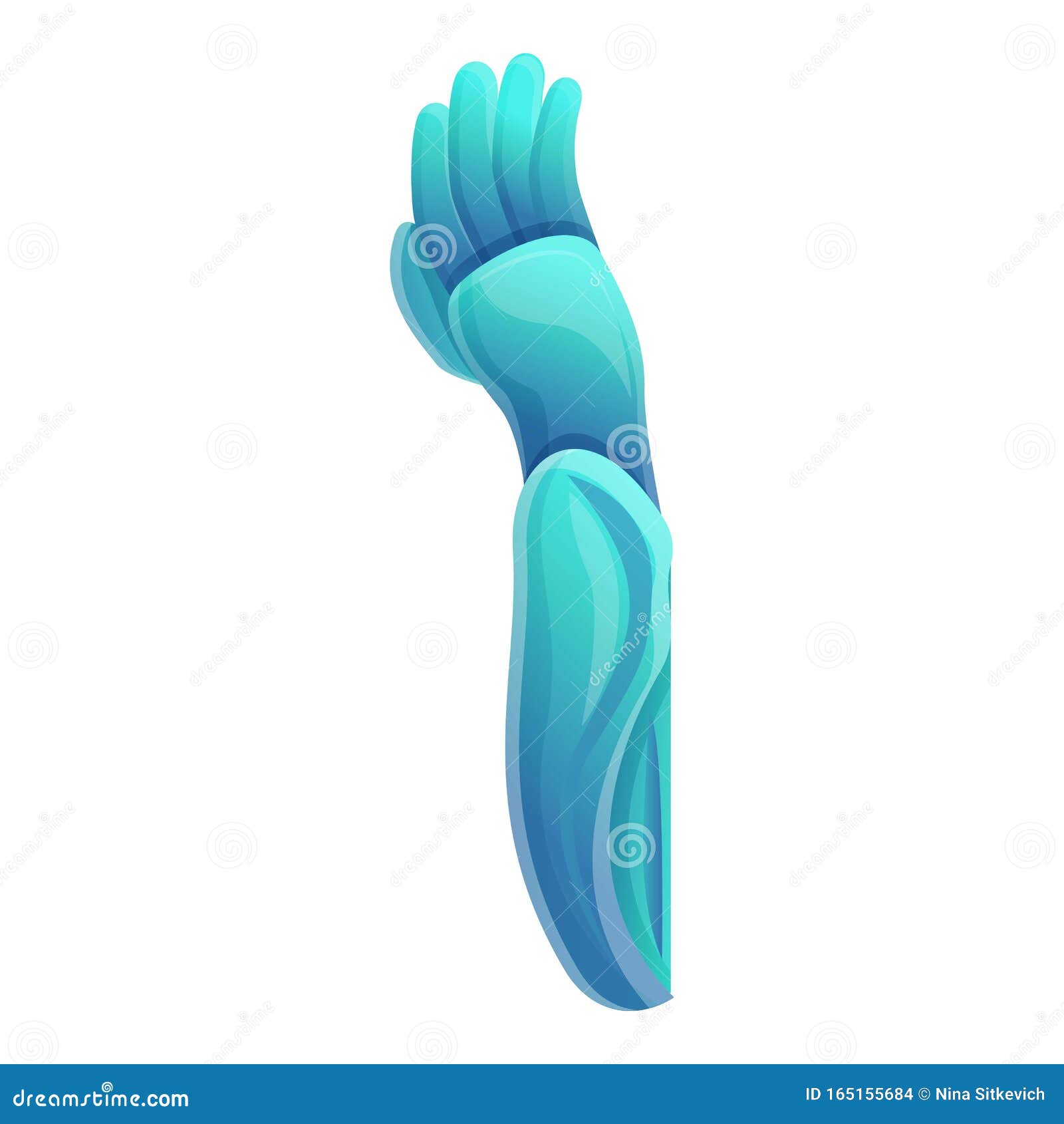 Bionic Hand Icon, Cartoon Style Stock Vector - Illustration of cyborg ...